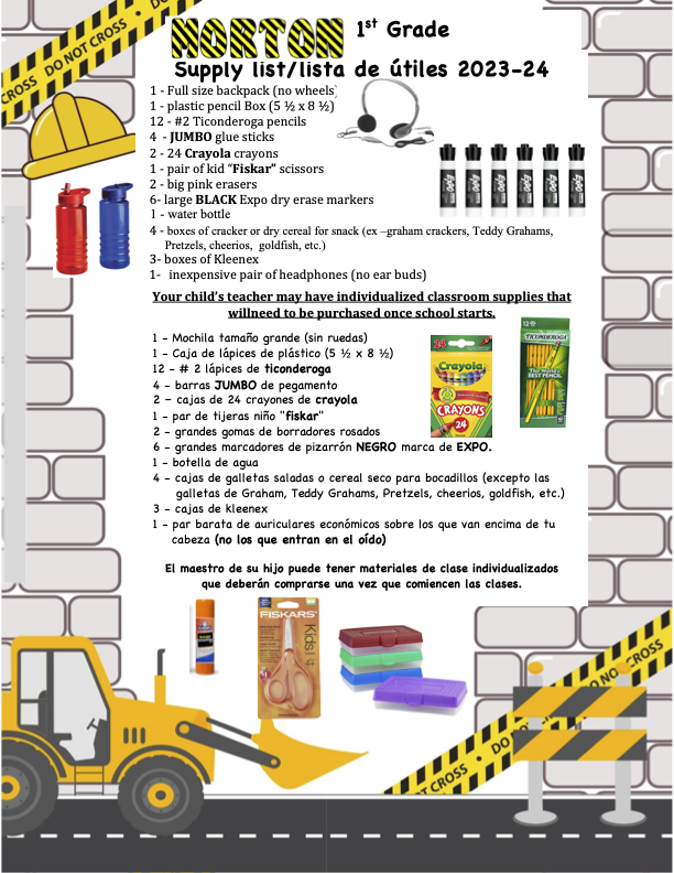 School Supply Lists – Lexington Public Schools